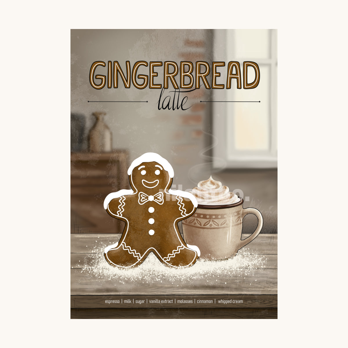 Gingerbread Latte Poster – Nilantoo